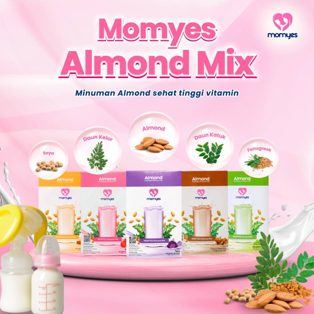 Jual Momyes Almondmix Milk Susu Almon Pelancar ASI Booster Asi Enak ...