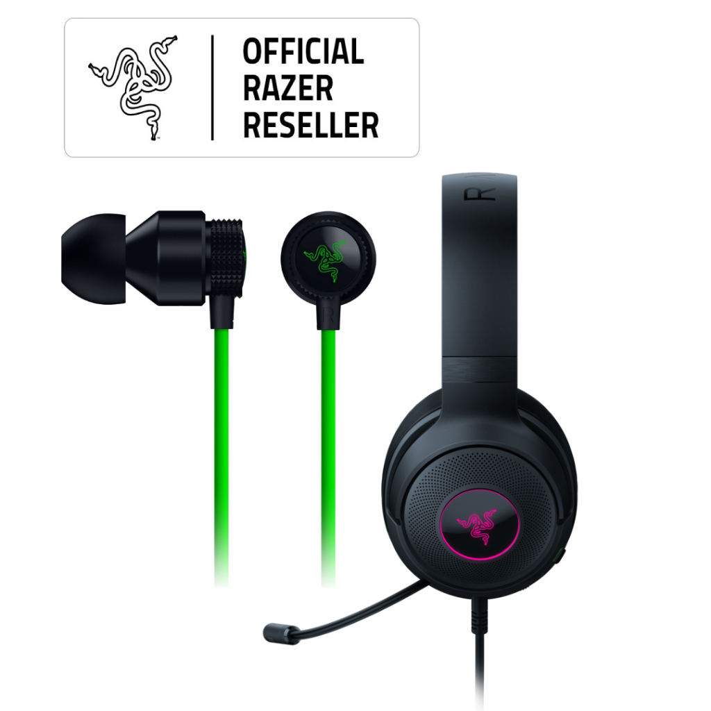 Jual Razer Kraken V3 X + Razer Hammerhead V3 - Gaming Bundle | Shopee ...