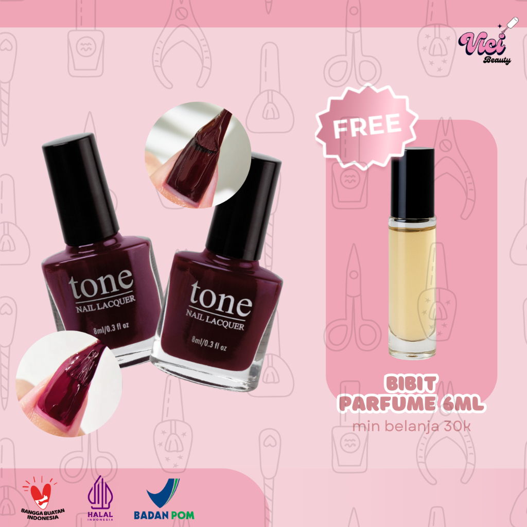 Jual Nail Lacquer Red Series Greek Cherry & Ancient Plum Cat Kuku Kutek ...