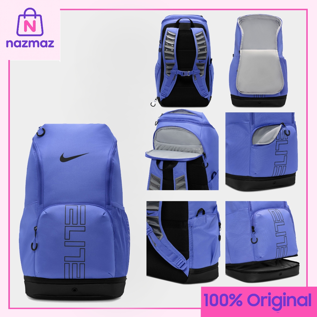 Jual Tas Nike Varsity Hoops Elite Backpack 100% Authentic VIOLET | Tas ...