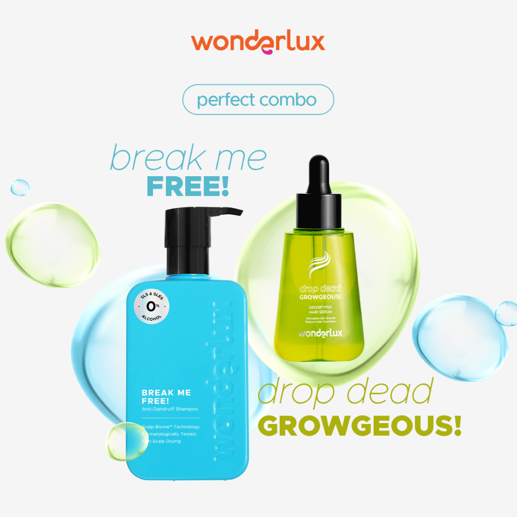 Jual Wonderlux Perfect Combo! - Rambut Lebat Anti Ketombe [2PCS] Serum ...