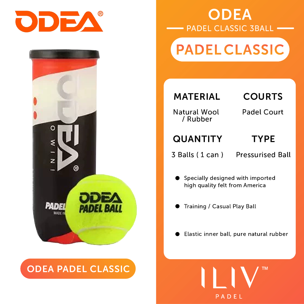 Jual ODEA [ PADEL CLASSIC ] High Quality Padel Balls | Shopee Indonesia