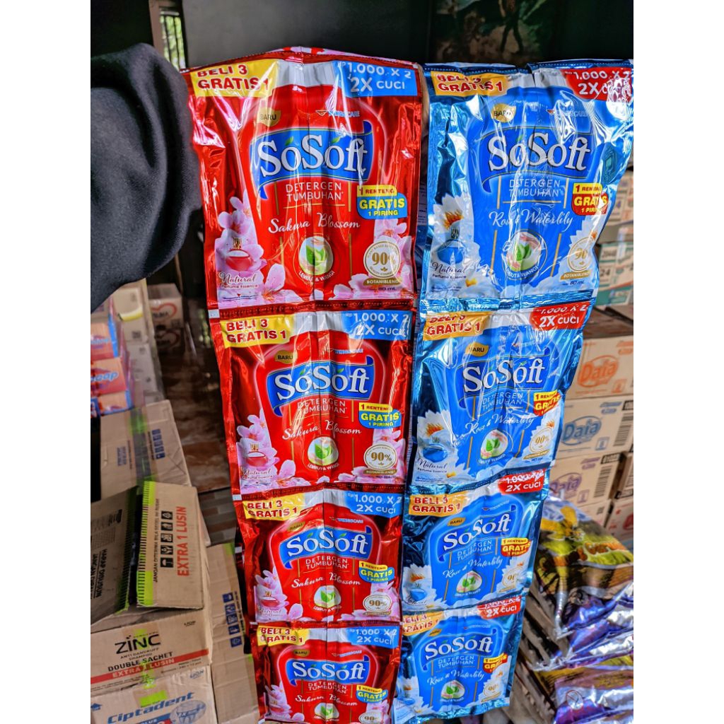 Jual SOSOFT RENCENG 80 ml ISI 16 SACHET | Shopee Indonesia