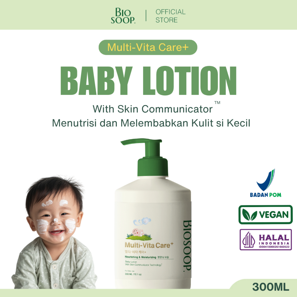 Jual Biosoop. Multi-Vita Care+ Baby Lotion 300ml | Shopee Indonesia