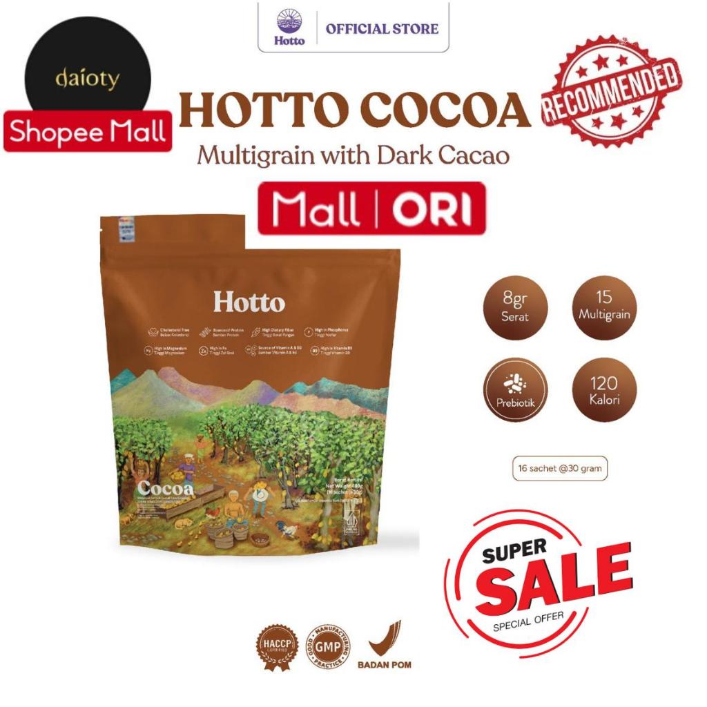 Jual Hotto Cocoa Multigrain With Dark Cacao | Tinggi Serat, Rendah ...