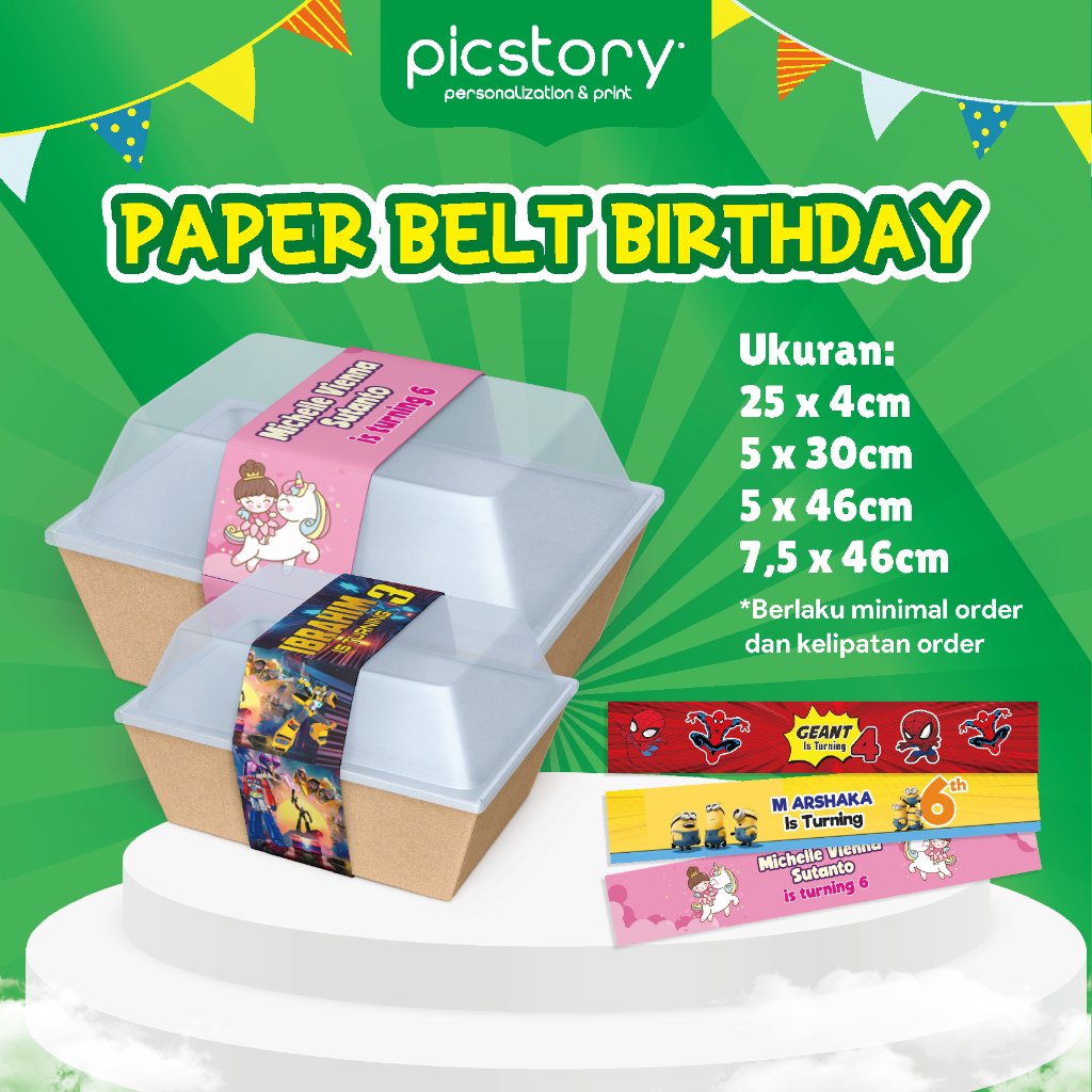 Jual Paperbelt Ulang Tahun - Label Box Bento Nasi Kotak Nasi Kuning ...