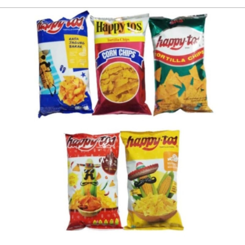 Jual HAPPY TOS TORTILA CHIPS MERAH 140 GR JUMBO TERMURAH | Shopee Indonesia