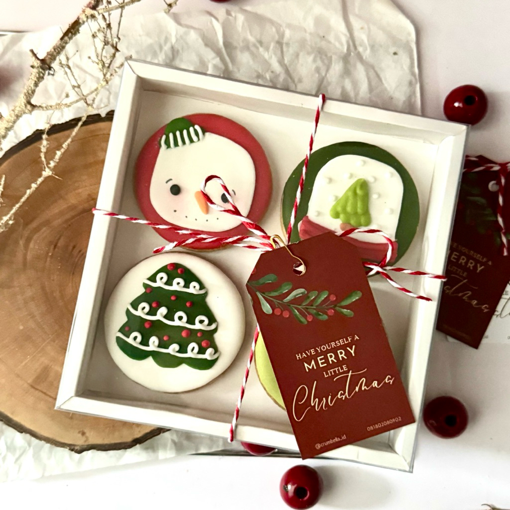 Jual Noel Box Christmas Cookies – (isi 4 cookies) Kukis Natal / Kue ...