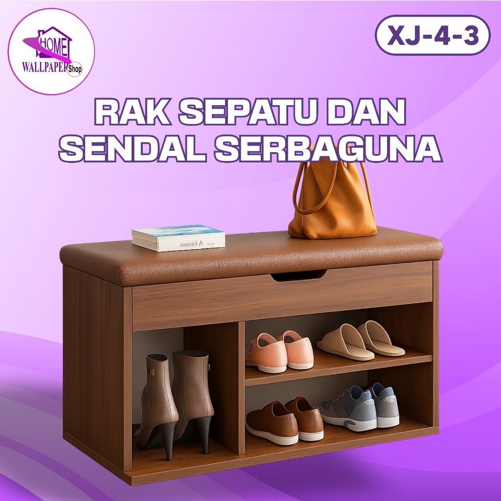 Jual Bangku Rak Sepatu 2 Susun Rak Kabinet Minimalis Rak Penyimpanan ...