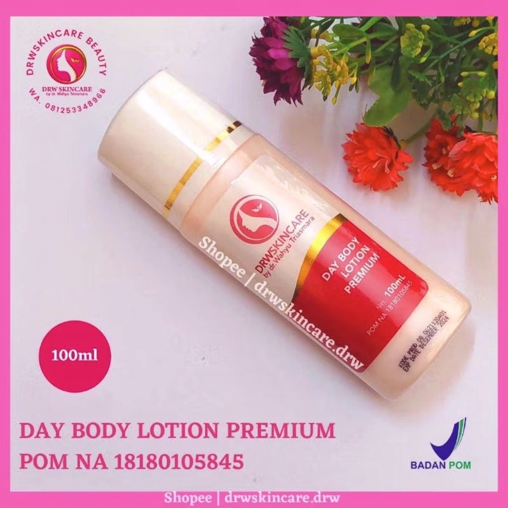 Jual DAY BODY LOTION PREMIUM DRW SKINCARE PEMUTIH BADAN ORIGINAL BPOM ...