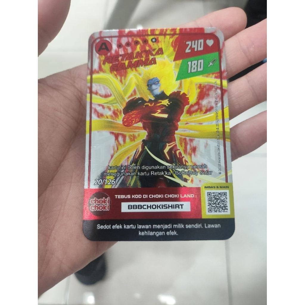 Jual Monsta Galaxy Card Retakka Gamma Kartu BoBoiBoy | Shopee Indonesia