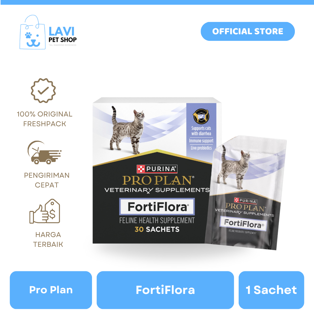 Jual Purina Pro Plan FortiFlora Probiotic Supplement Khusus Kucing ...