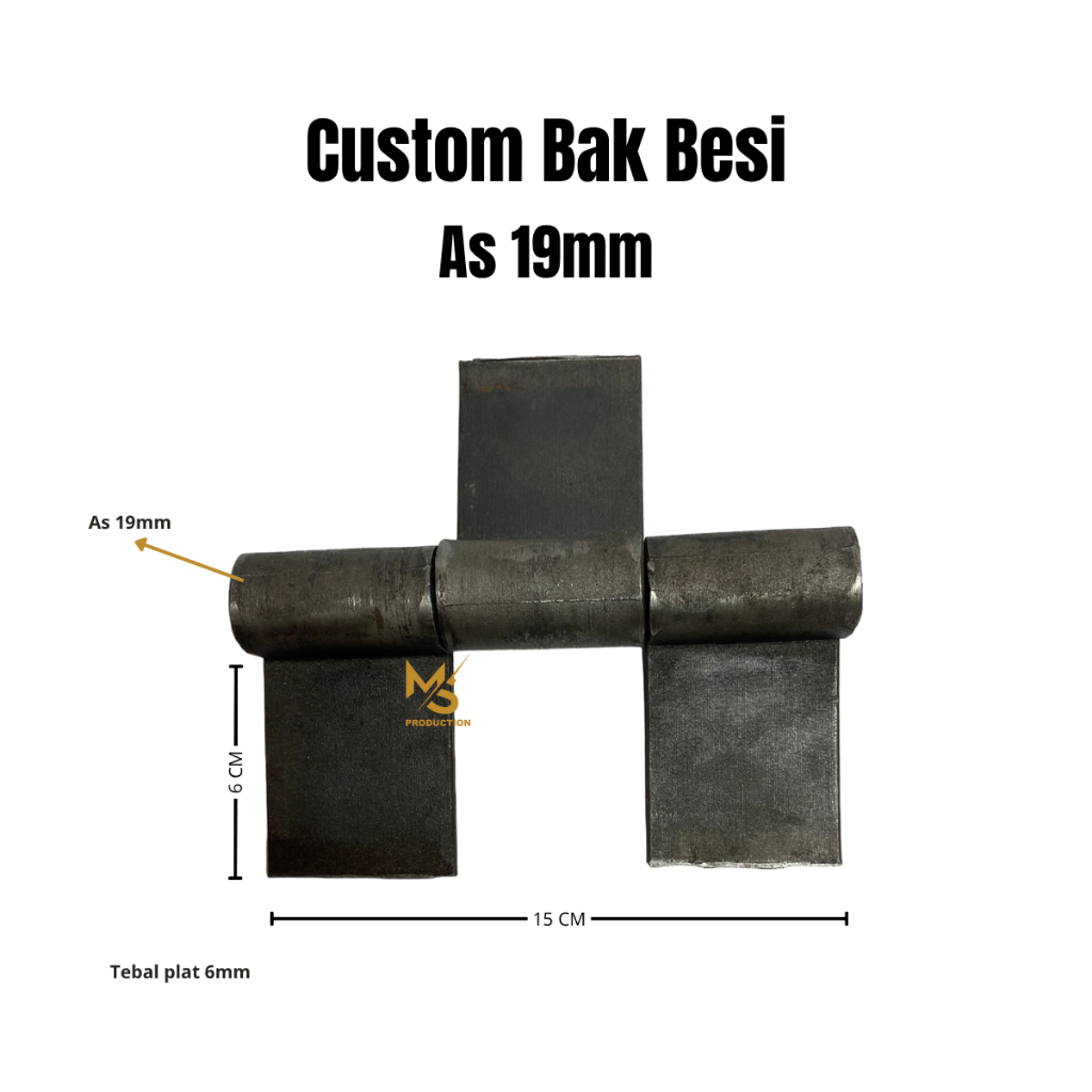 Jual Bak Besi As 19mm Bak Truk Lebar 15cm | Shopee Indonesia