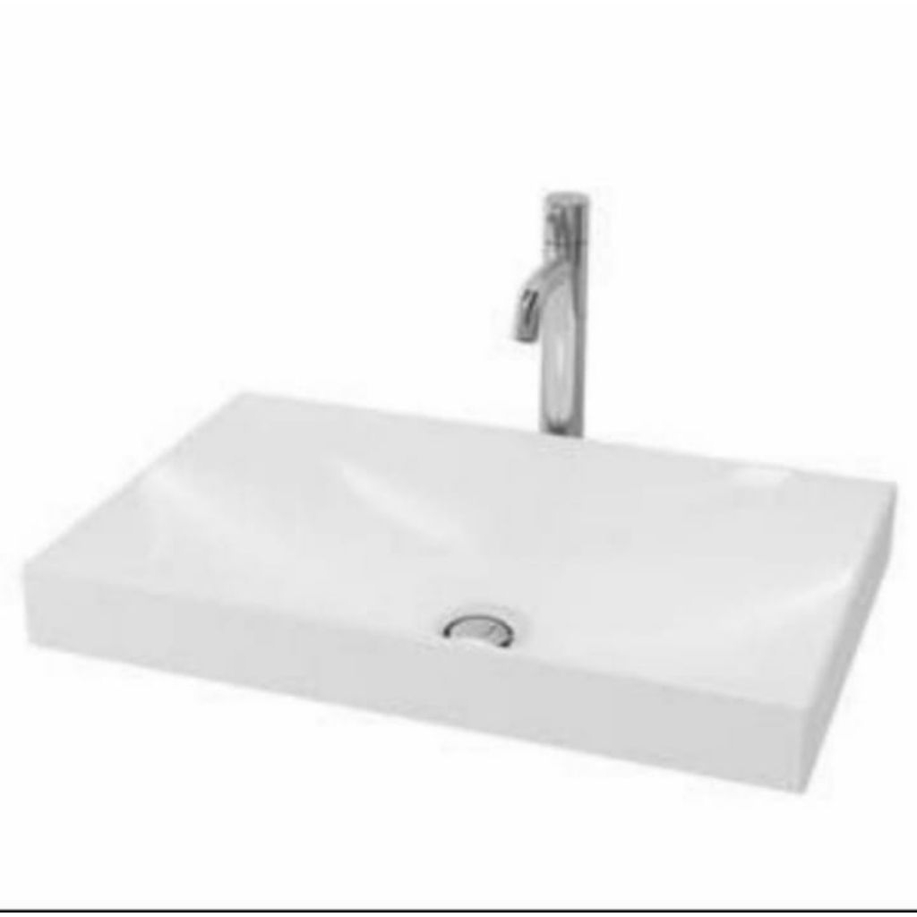 Jual Wastafel TOTO LW645JN Lavatory Cuci Tangan Diatas Meja Warna putih ...