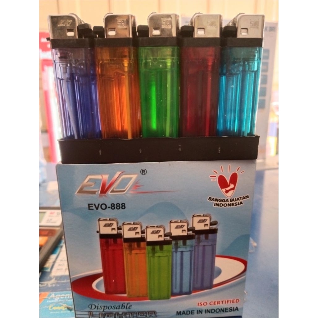 Jual korek gas merk EVO isi 50pcs | Shopee Indonesia