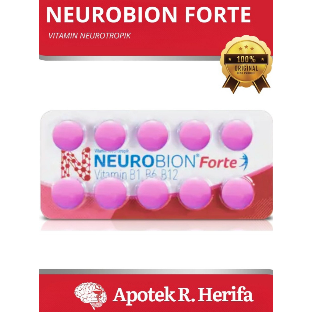 Jual Neurobion Forte Vitamin Neurotropik Blister Isi 10 Tablet | Shopee ...