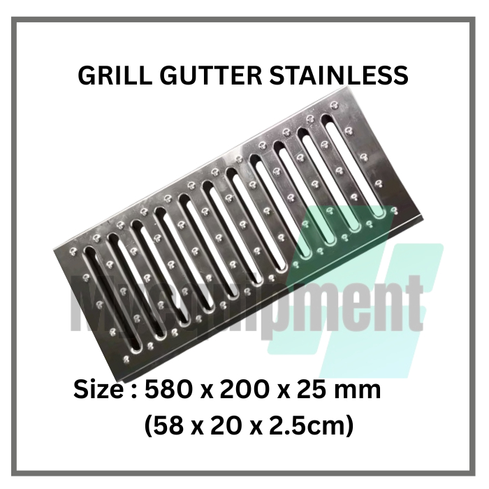 Jual GRILL GUTTER GRATING STAINLESS KTC-20-25-30 AF (Berat asli ...