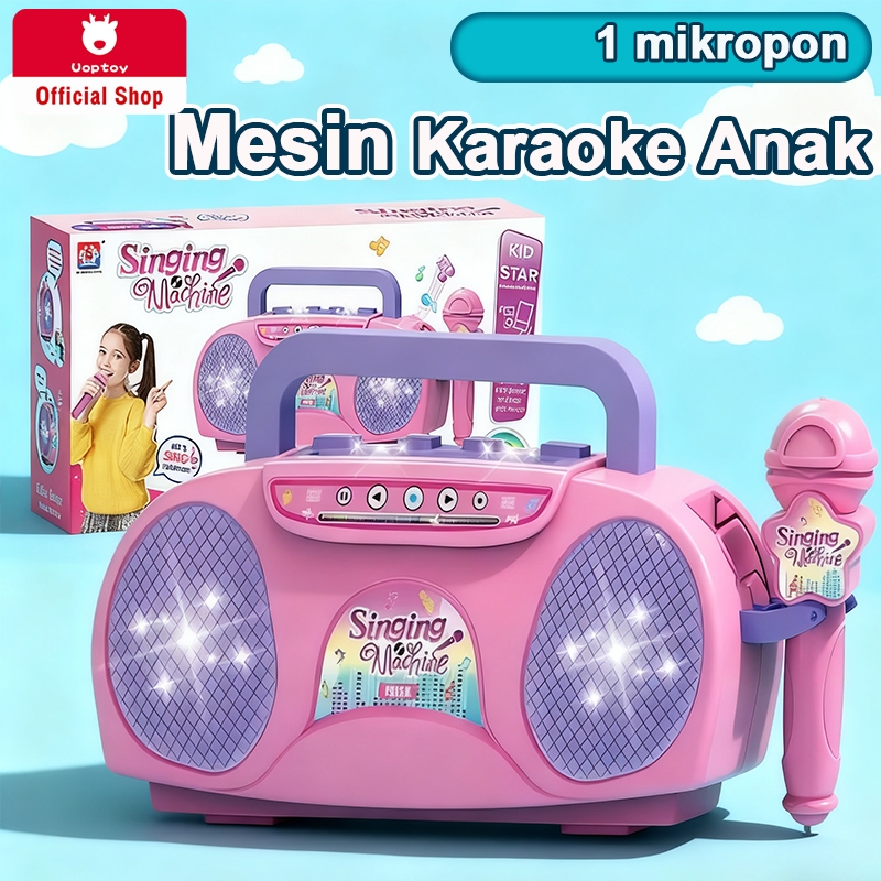 Jual Uoptoy Mainan Anak Mic Karaoke/Singing Machine Little Singer ...