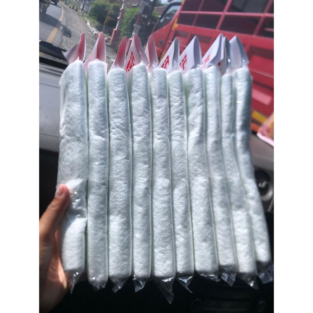 Jual COD 10pcs Glaswool gasbul knalpot putih premium anti bakar ...