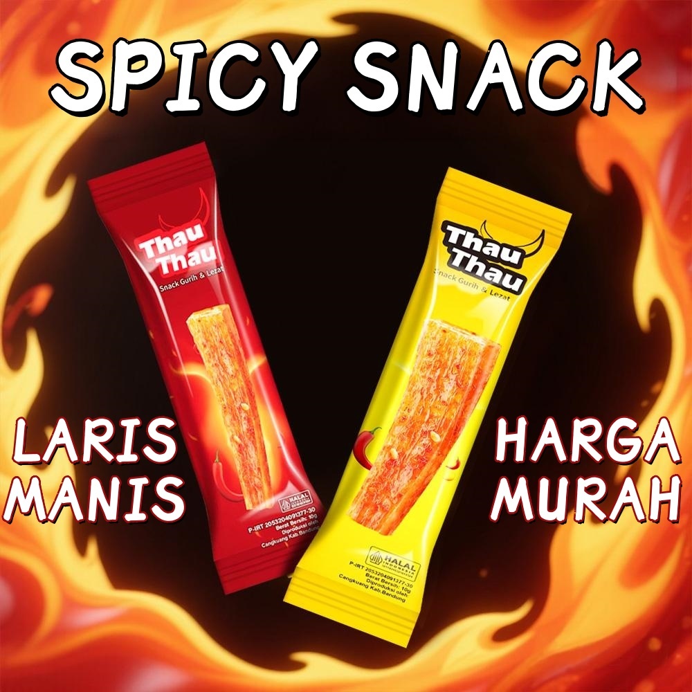 Jual 50 Pcs Snack Rasa Pedas Manis Termurah Halal Dengan Rasa Pedas ...