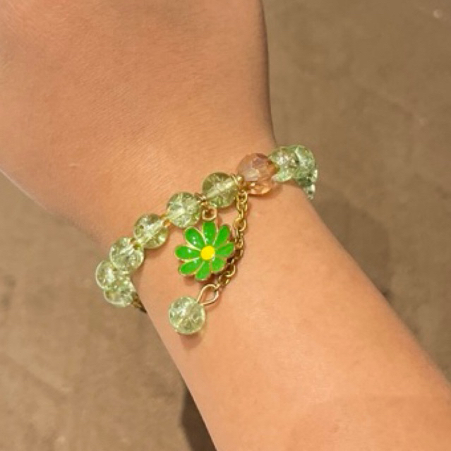 Jual Gelang Manik Hijau Bunga | Shopee Indonesia