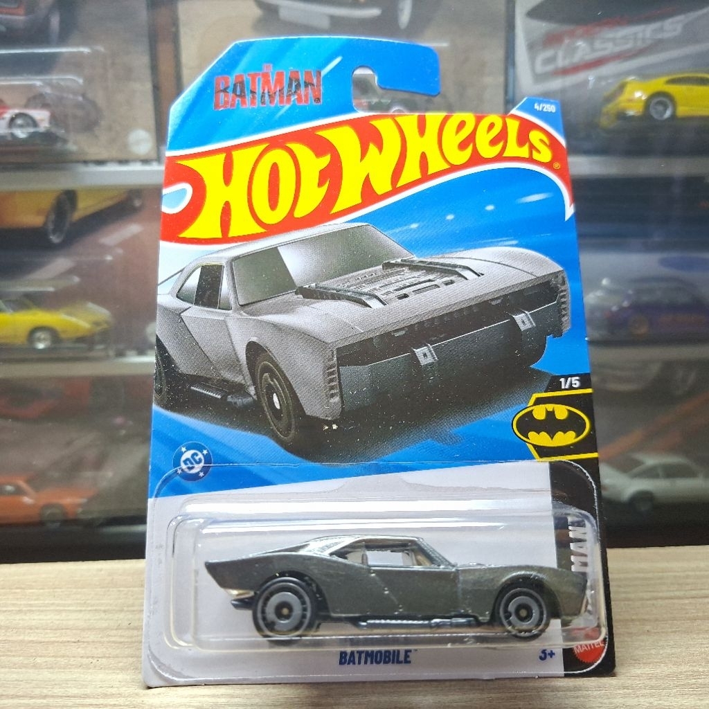 Jual Hot Wheels Batmobile Batman Dark Gray Glossy A 2026 - Original ...