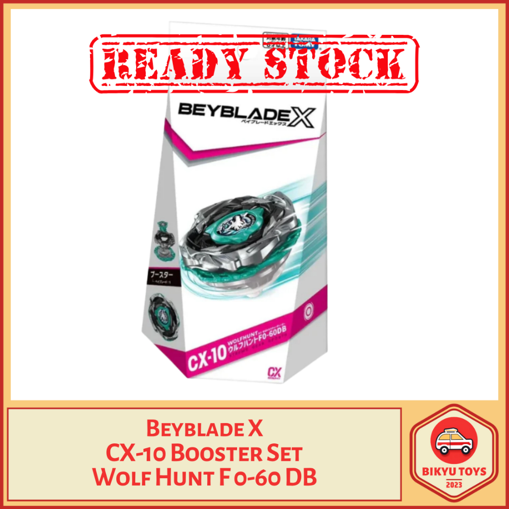 Jual Beyblade X CX-10 Wolf Hunt F Free 0-60 DB Disc Ball Booster Set ...