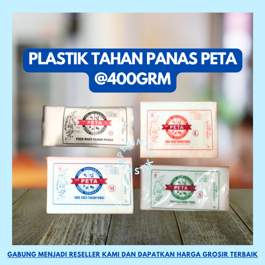 Jual PLASTIK TAHAN PANAS PETA 400GR/PLASTIK ANTI PANAS | Shopee Indonesia