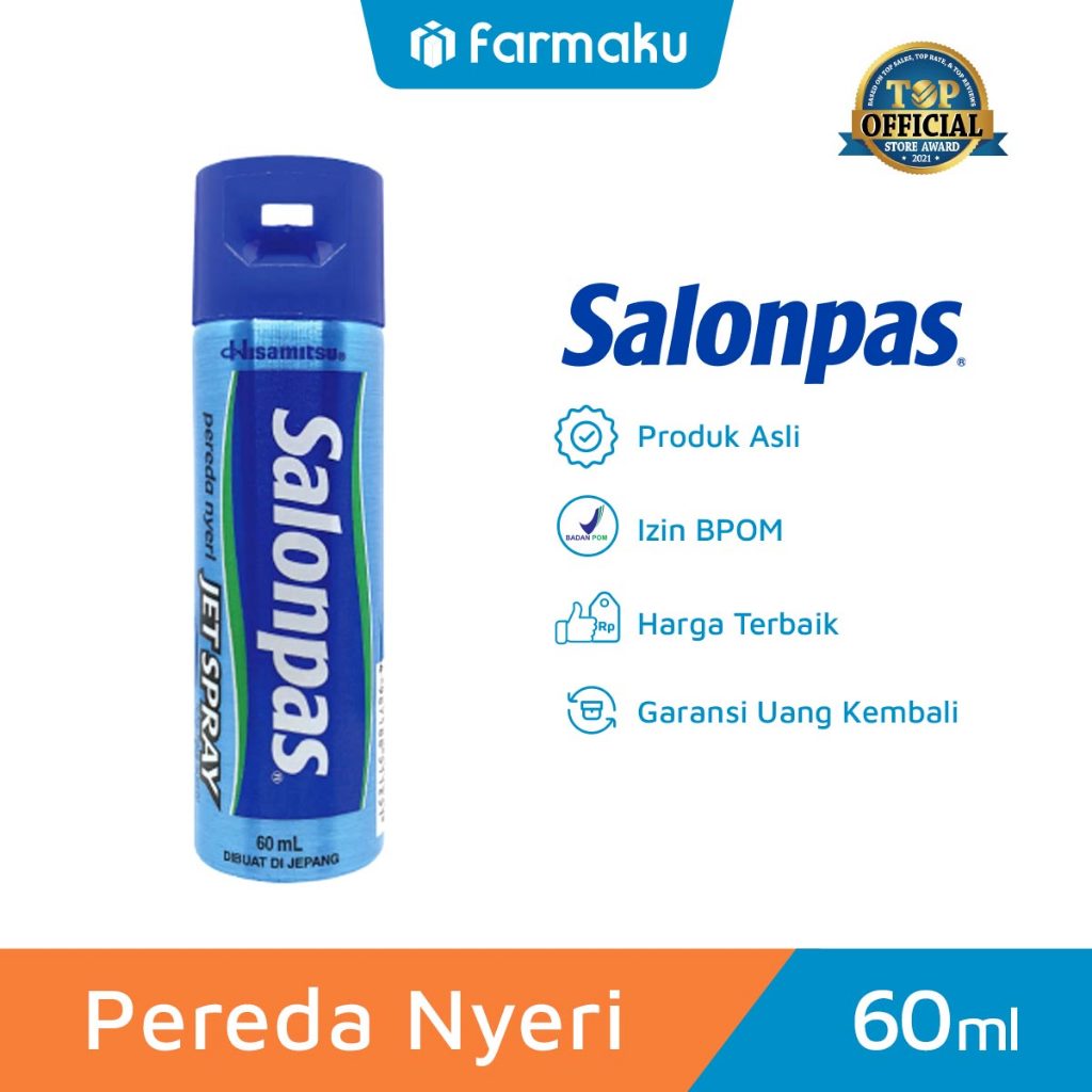 Jual Salonpas Penangan untuk Otot Jet Spray 60 Ml | Shopee Indonesia