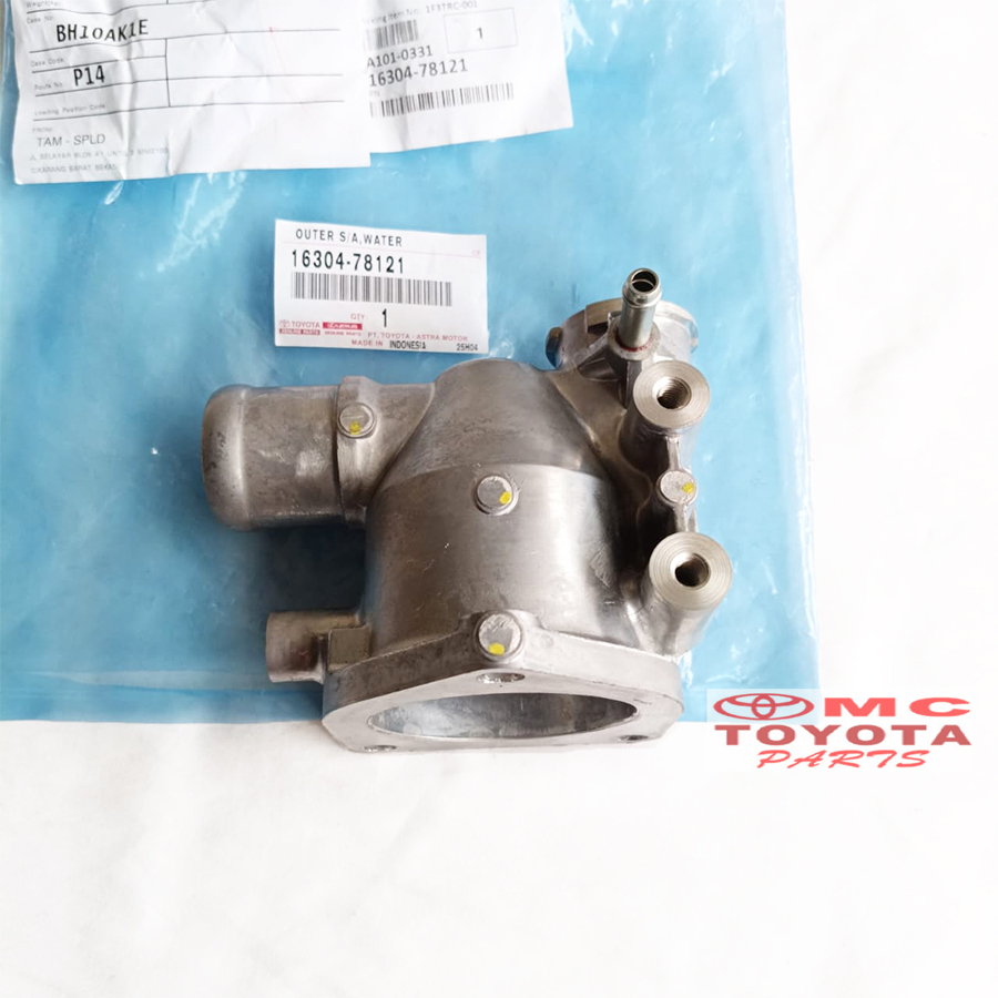 Jual Water Outlet Rumah Thermostat Dyna Saurus Hino Dutro 110 115 125 ...