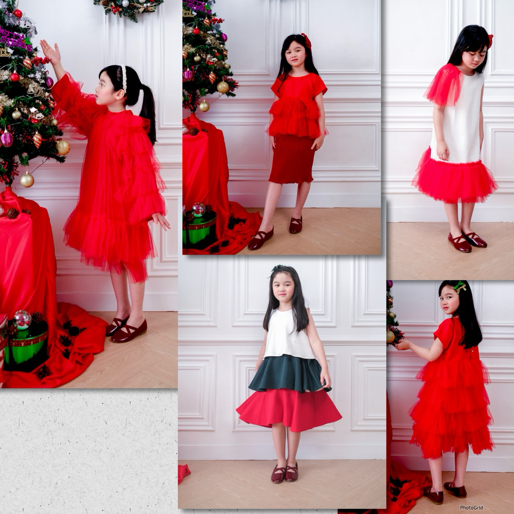 Jual Kopuka Kids - Koleksi baju natal anak gaun Natal anak dress Natal ...