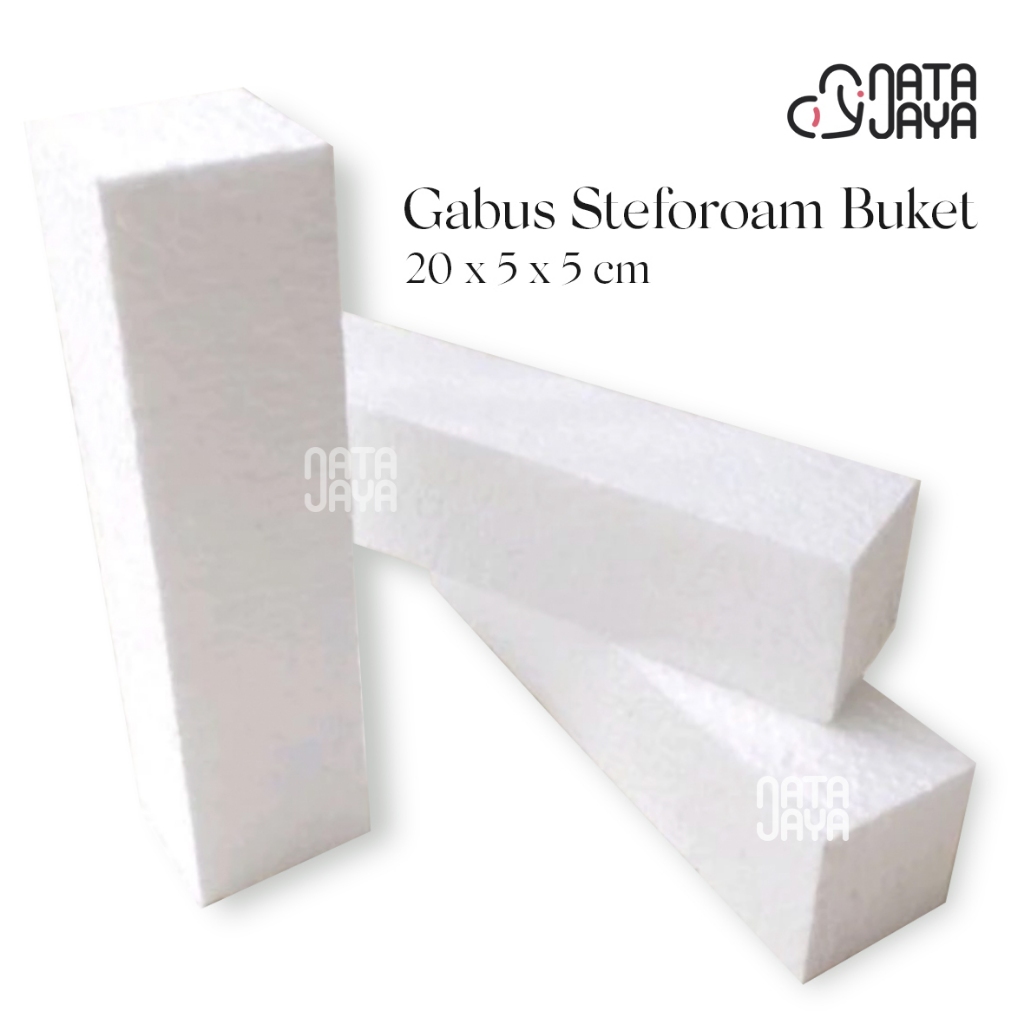 Jual Gabus Styrofoam (20x5x5 cm) untuk Buket Uang / Snack / Floral Foam ...