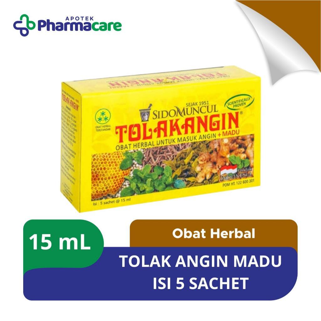 Jual PHARMACARE | TOLAK ANGIN CAIR PLUS MADU 15 ML 5 SACHET | HERBAL ...