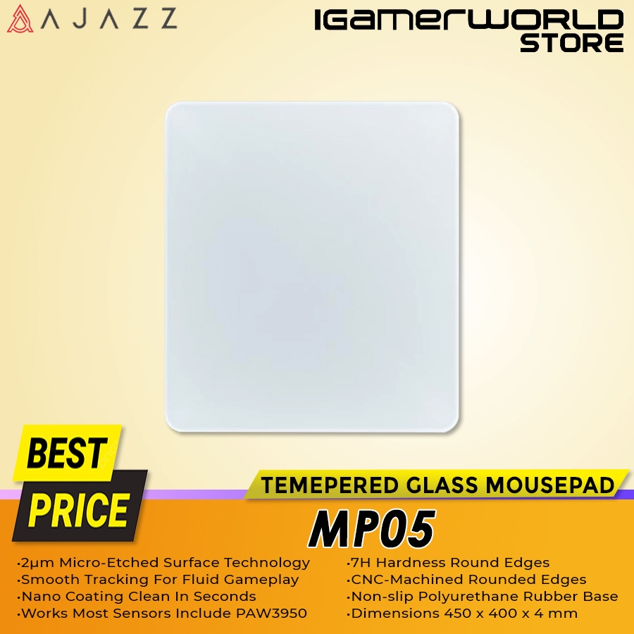 Jual Ajazz MP05 Premium Tempered Glass Gaming Mousepad | Shopee Indonesia