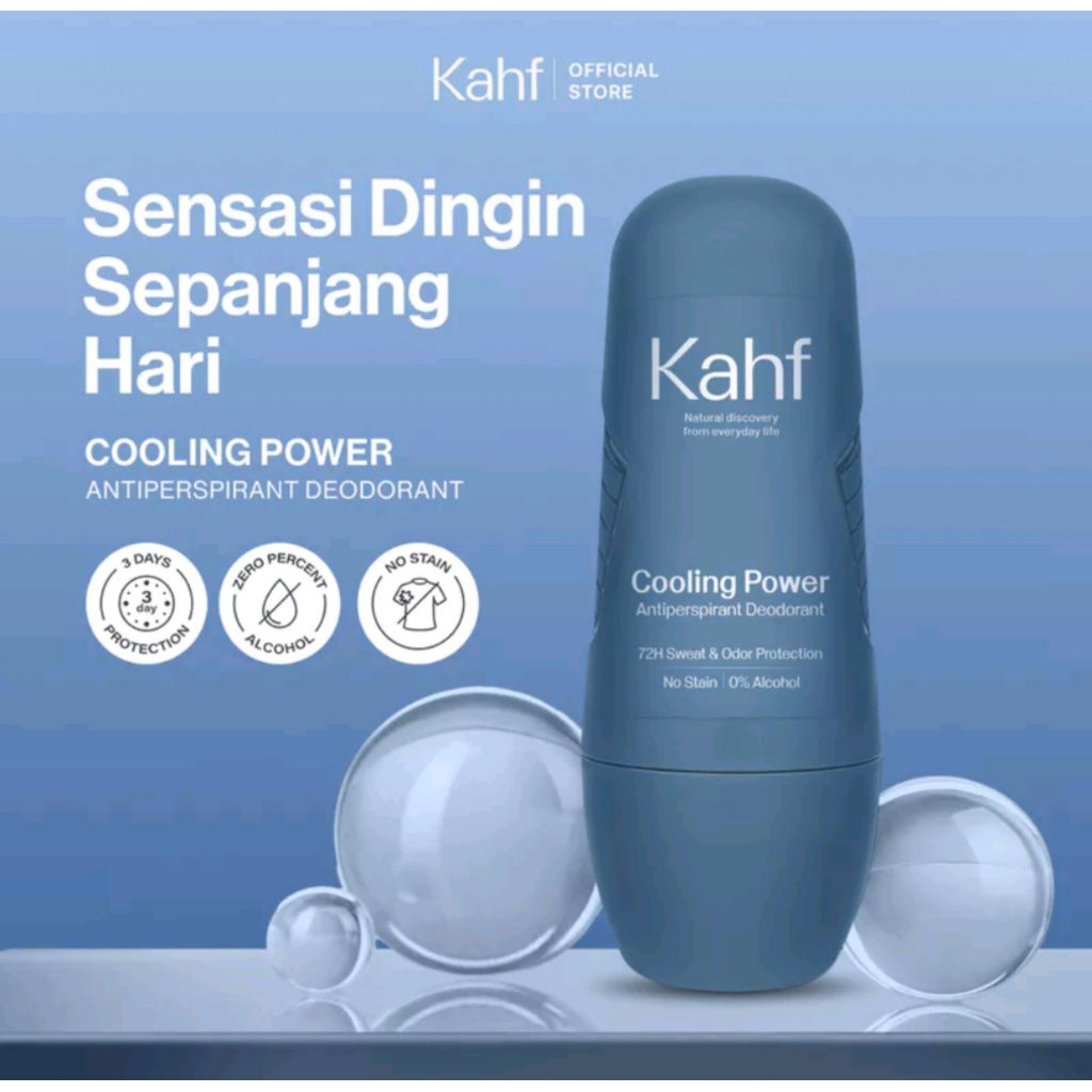 Jual Kahf Deodorant Roll On Antiperspirant 45 ml Biru | Shopee Indonesia