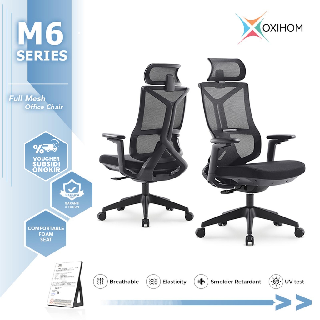Jual Oxihom M6 Kursi Kerja Kursi Gaming Kursi Kantor Kursi Belajar ...