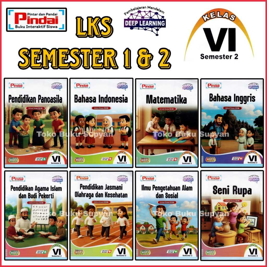 Jual LKS PINDAI Kelas 6 Sd Semester 2 Kurikulum Merdeka 2026 Cv Arya ...