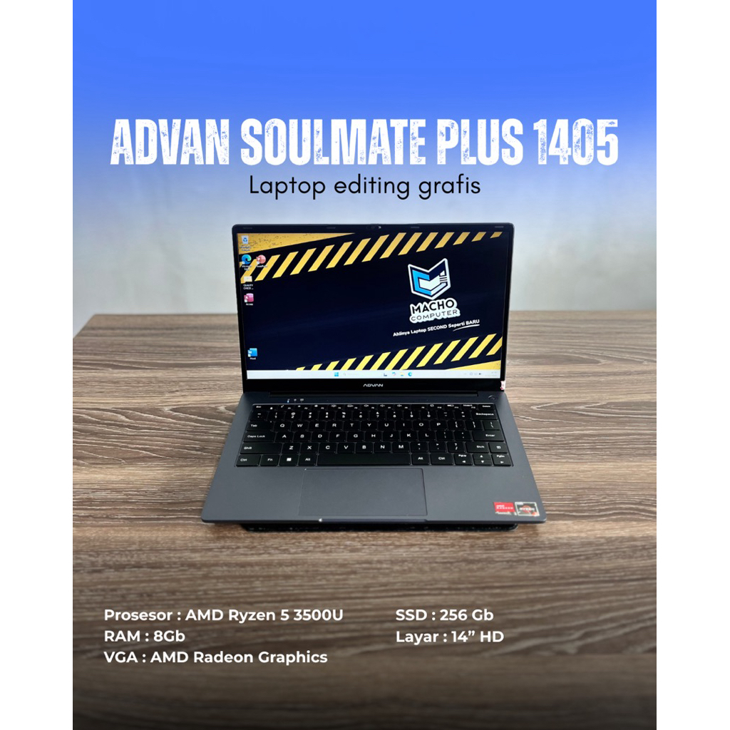 Jual Advan Soulmate Plus 1405 Ryzen 5 3500U | Shopee Indonesia