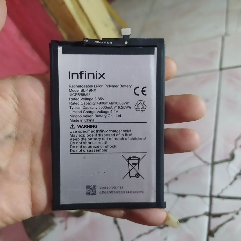 Jual battery infinik smart 7 BL-49NX original copotan masih joss ...
