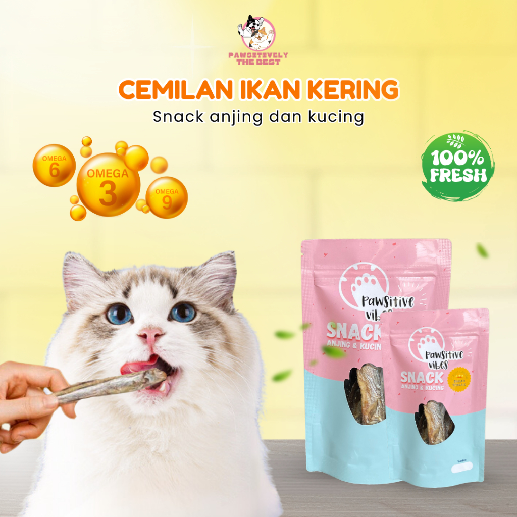 Jual Cemilan Anjing Kucing Snack Cemilan Sehat Ikan Kering Beku dan ...