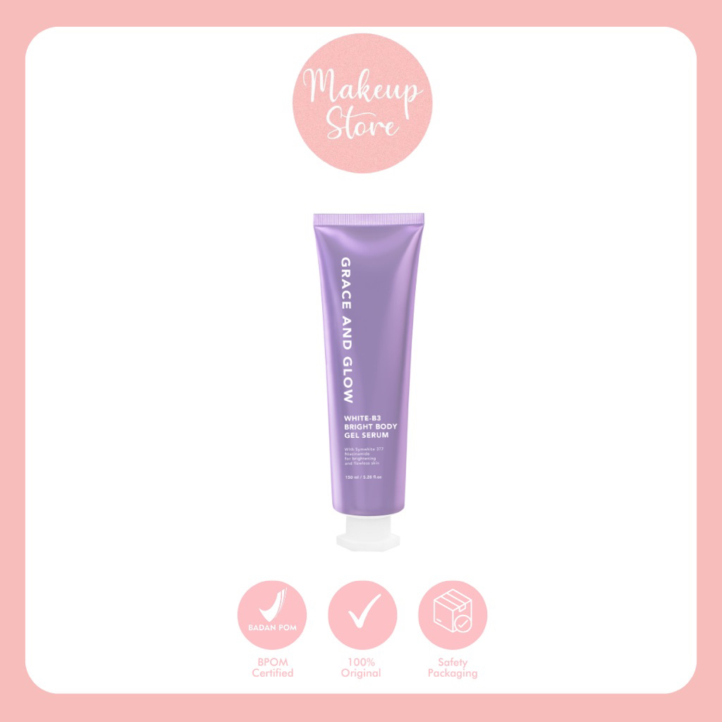 Jual Grace and Glow White B3 Bright Body Gel Serum For Brightening and ...