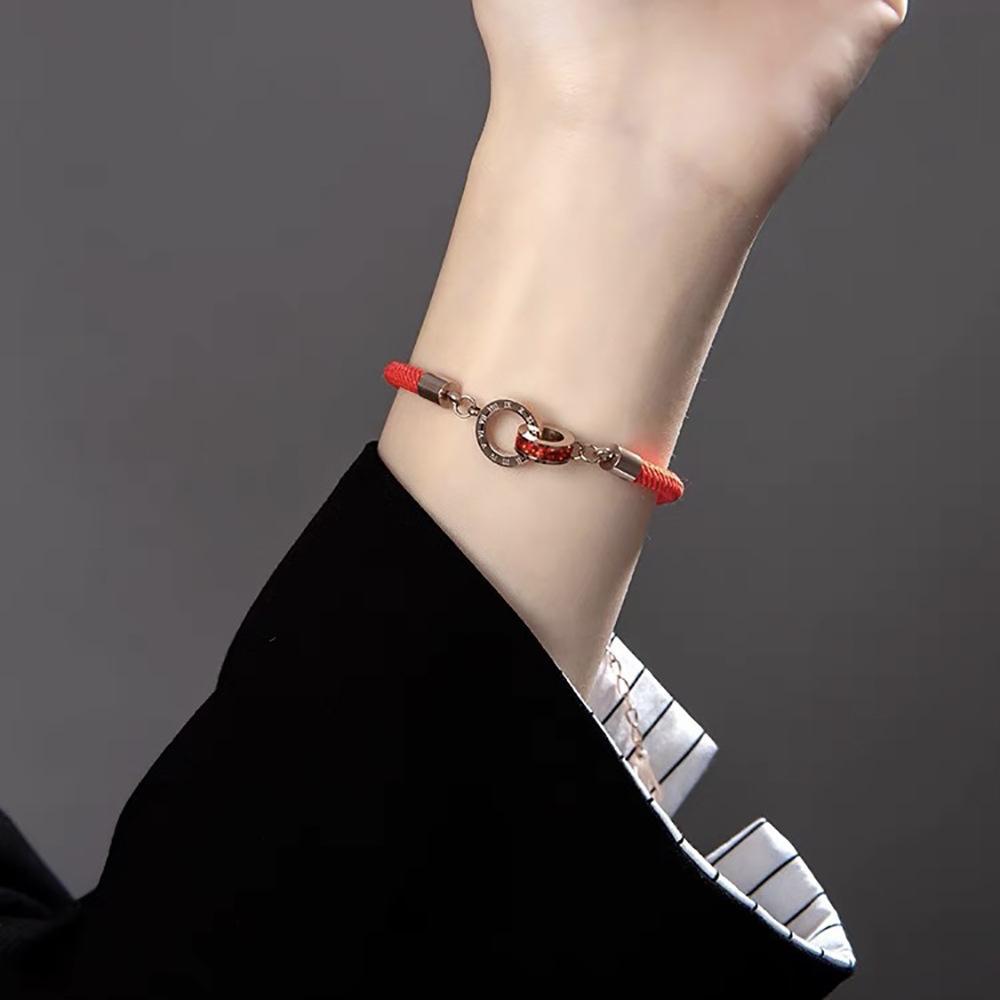 Jual Gelang Tangan Titanium Tali Merah Anti Karat dan Anti Luntur Model ...