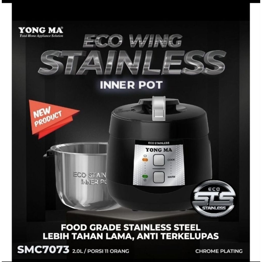 Jual RICE COOKER YONGMA PANCI STANLIS 2LITER SMC 7073 | Shopee Indonesia