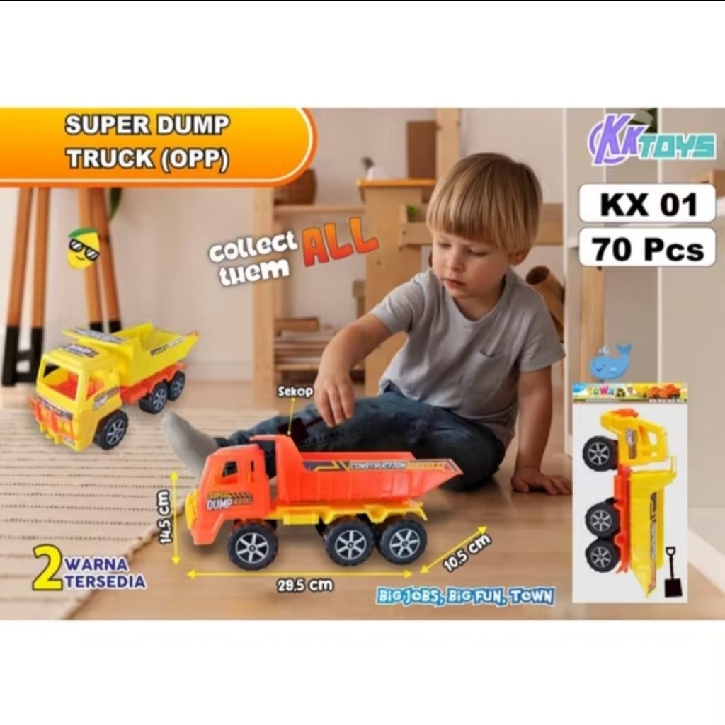 Jual Mainan Truk Kuning KX01 BAK KX03 TRUK KX07 BOX KX08 EKSAVATOR KX09 ...