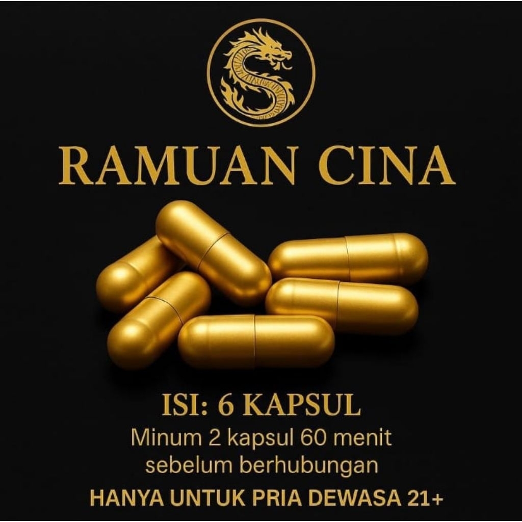 Jual Ramuan Cina Gold Blister Obat Kuat 6 kapsul super strong | Shopee ...
