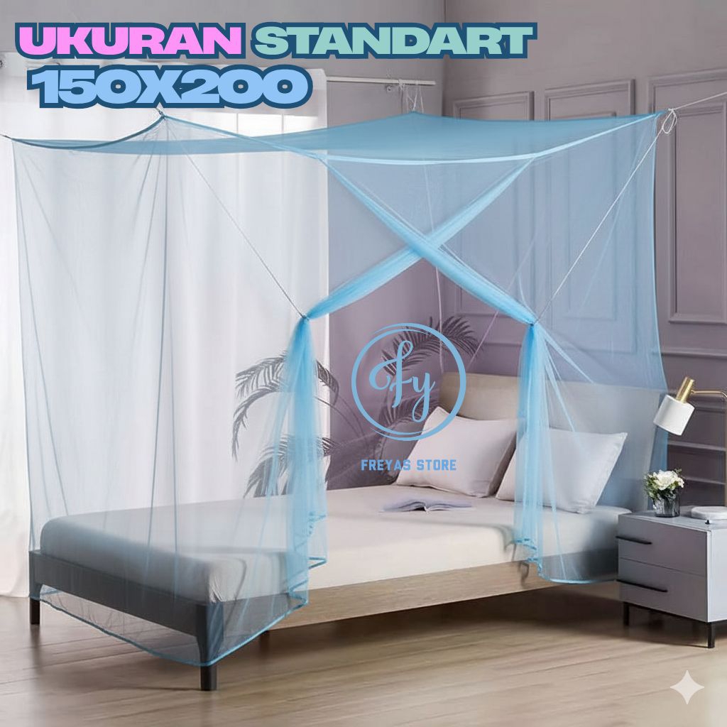 Jual Kelambu Motif Polos Uk Standar 160x200 | Shopee Indonesia