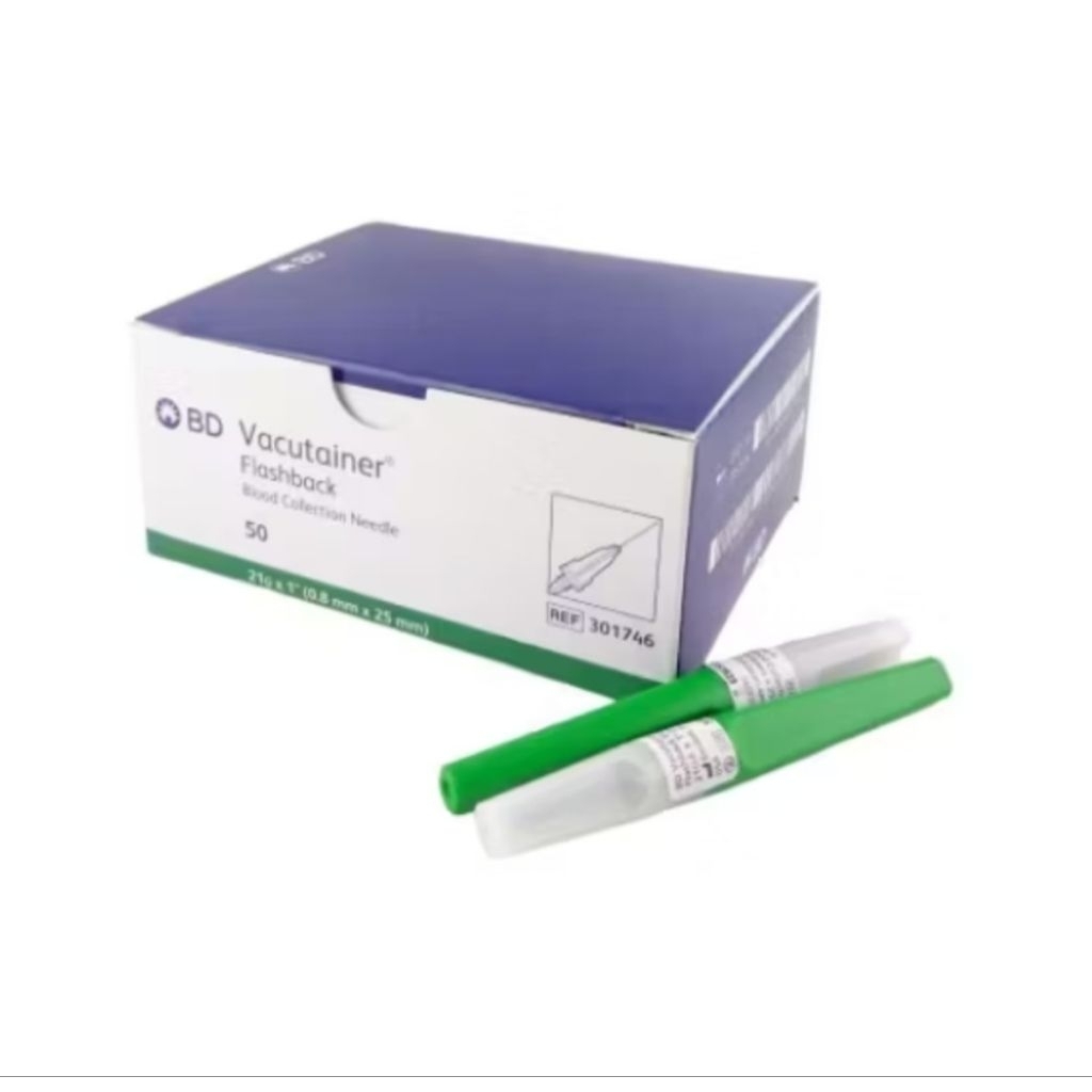 Jual BD Vacutainer 21g x 1" Box isi 50 pcs/ flasback 21g x 1" | Shopee ...