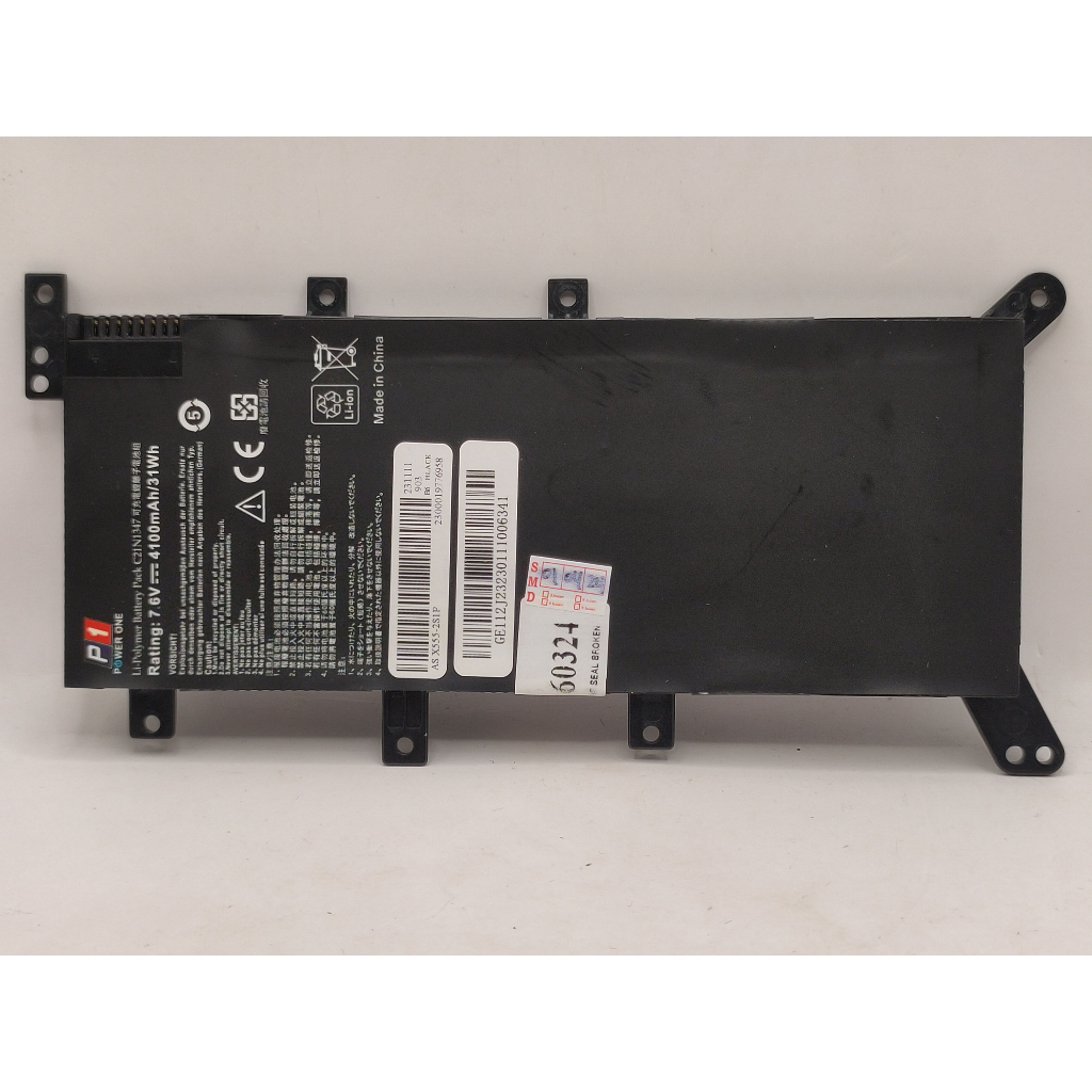 Jual ET37 BAT-AS-6 BATERAI BATTERY LAPTOP ASUS X555B C21N1347 7.6V ...