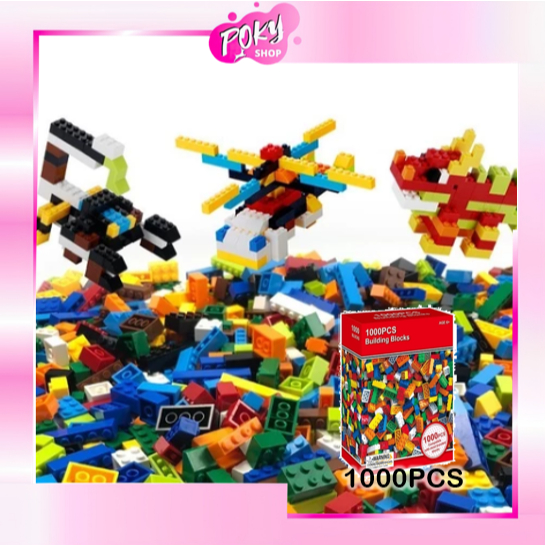 Jual POKY - M6335 Lego Block 500 & 1000 PCS / Brick Lego / Mainan ...