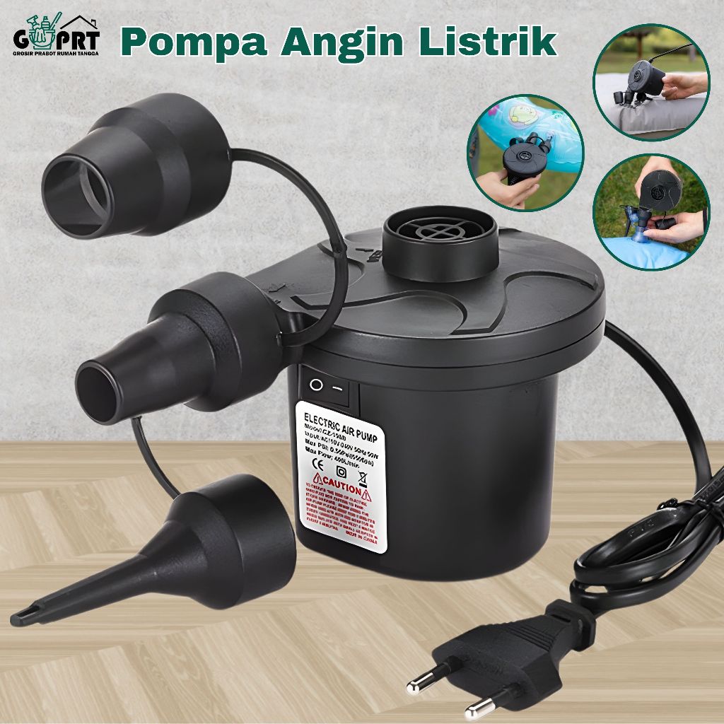 Jual GPRT Pompa Angin Listrik 2IN1 Electric Air Pump Pompa Udara Kolam ...